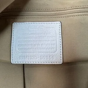 Coach | Bags | Coach Bleeker Large White Leather Shouldercrossbody Bag ...